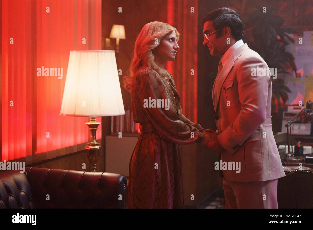 WELCOME TO CHIPPENDALES, from left: Annaleigh Ashford, as Irene, Kumail ...