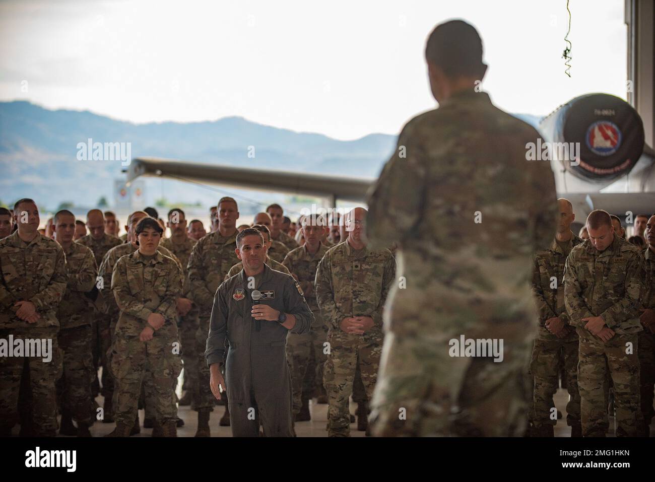 U.S. Air Force Col. Ryan Richardson, commander, 124th Operations Group ...