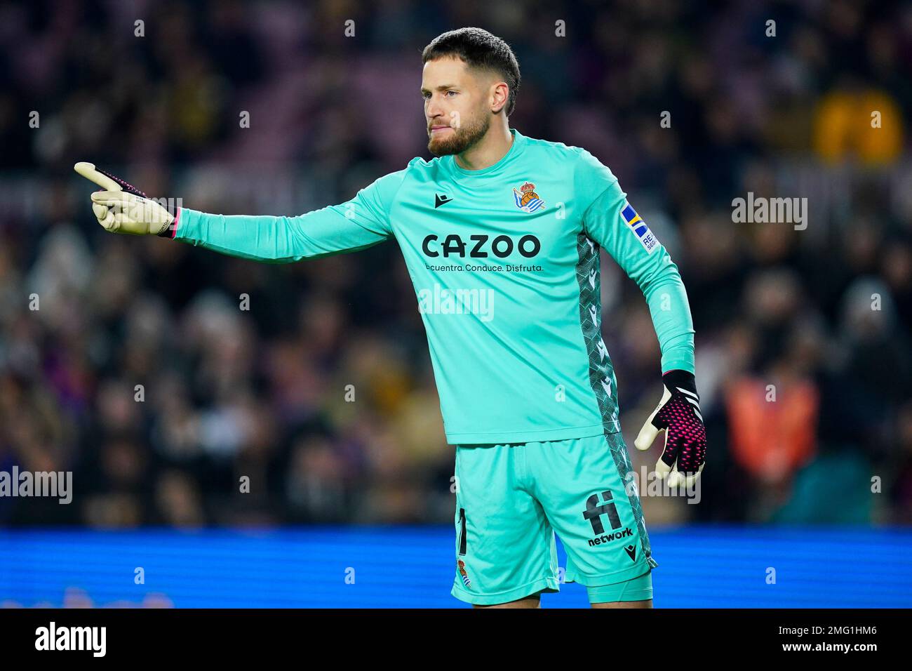 Barcelona, Spain. 25th Jan, 2023. Alejandro Remiro of Real Sociedad ...