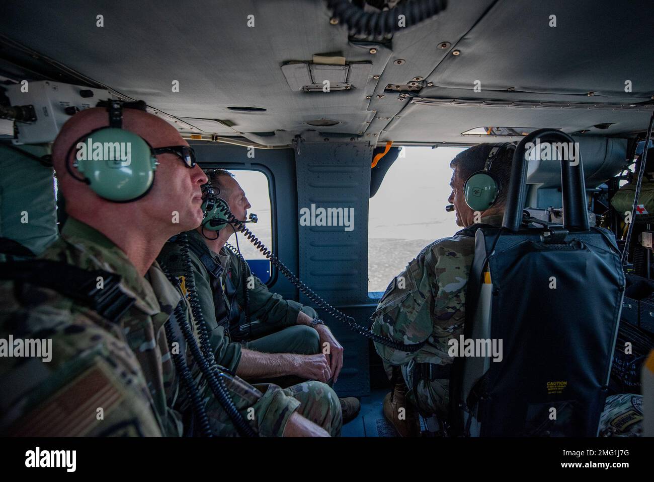 U.S. Air Force Lt. Gen. Michael Loh, right, director, Air National ...
