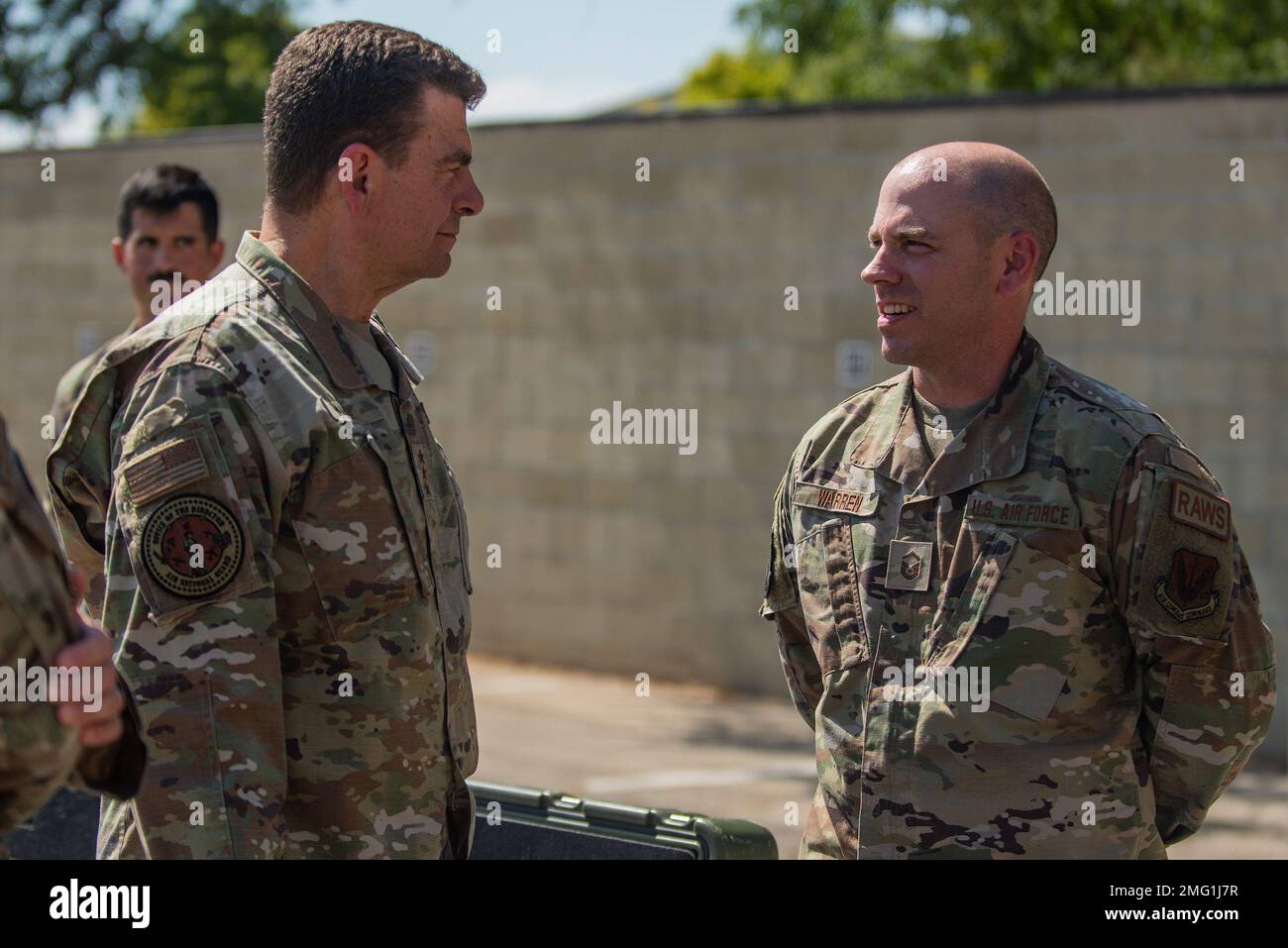 U.S. Air Force Lt. Gen. Michael Loh, director, Air National Guard, left ...