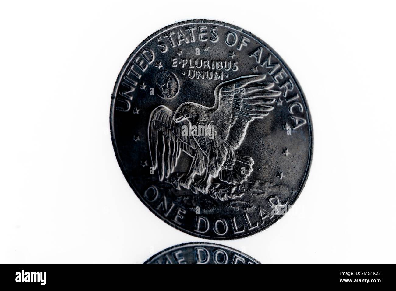 An inverted photo of a United States Of America reverse side of a 1974 ...