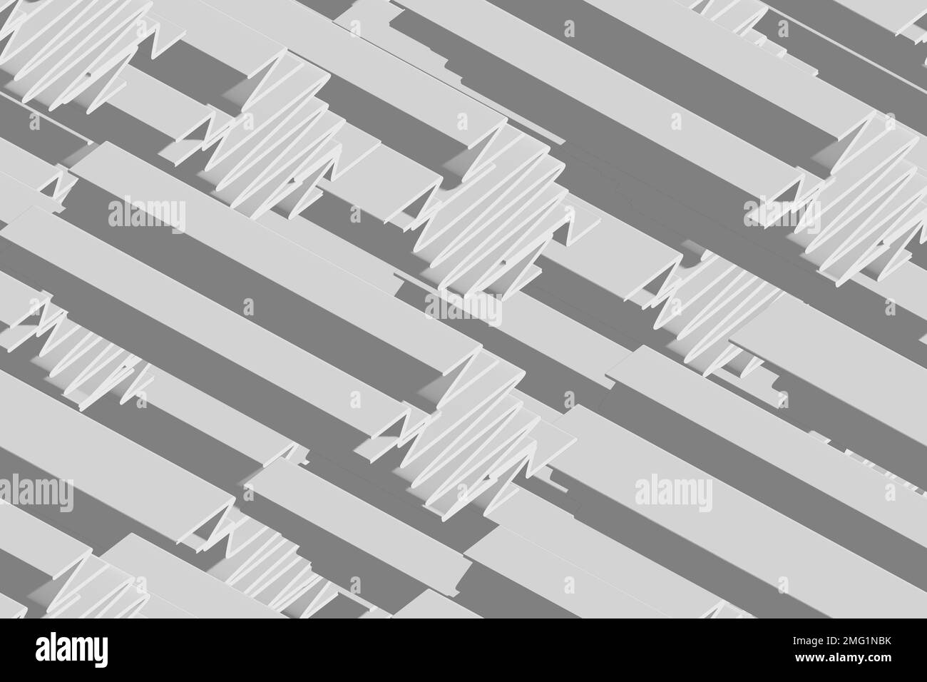 Grey Isometric Background Seamless Pattern, 3D Illustration Stock Photo ...