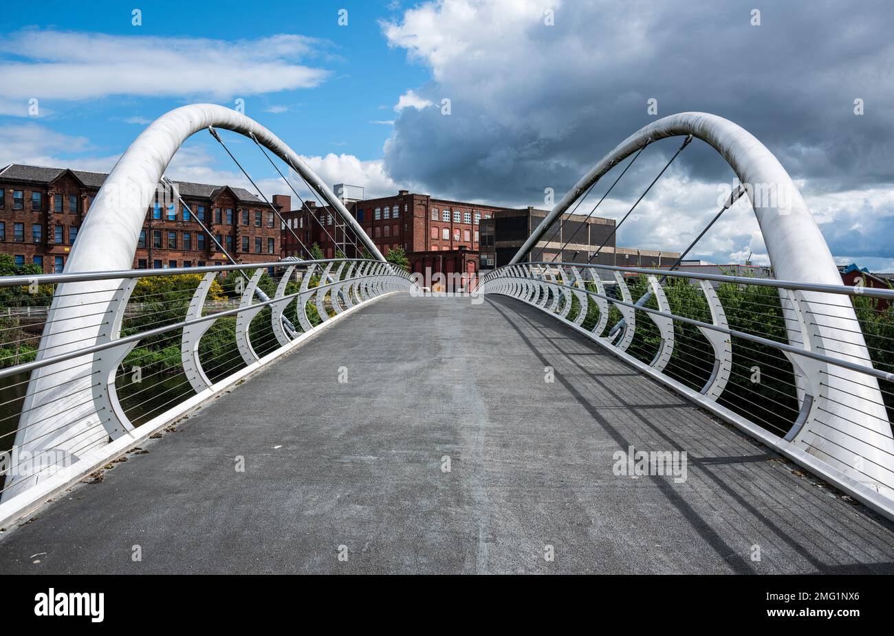 Dalmarnock Clyde Gateway Smart Bridge Stock Photo - Alamy
