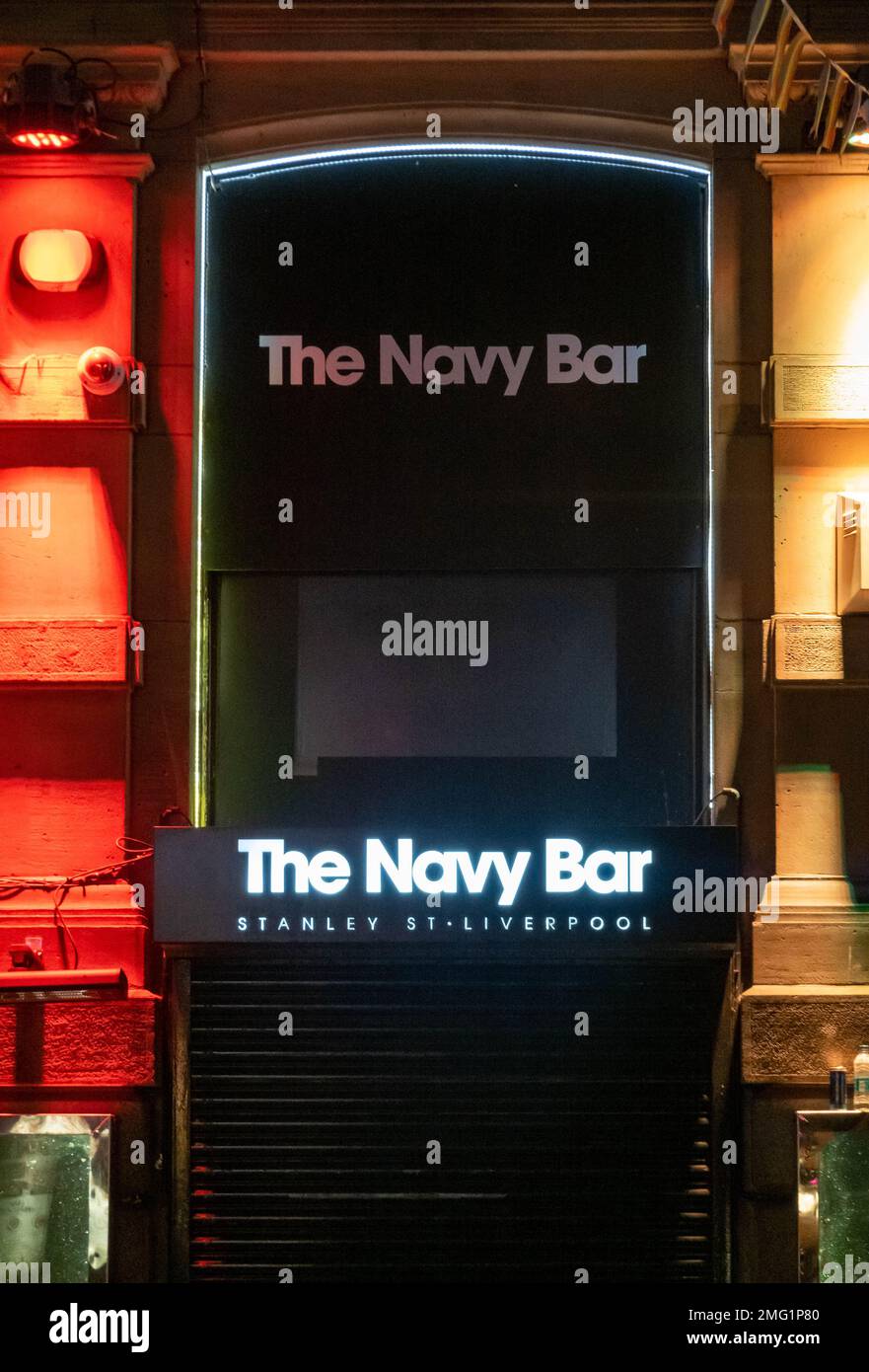 The Navy Bar on Stanley Street in Liverpool Stock Photo - Alamy