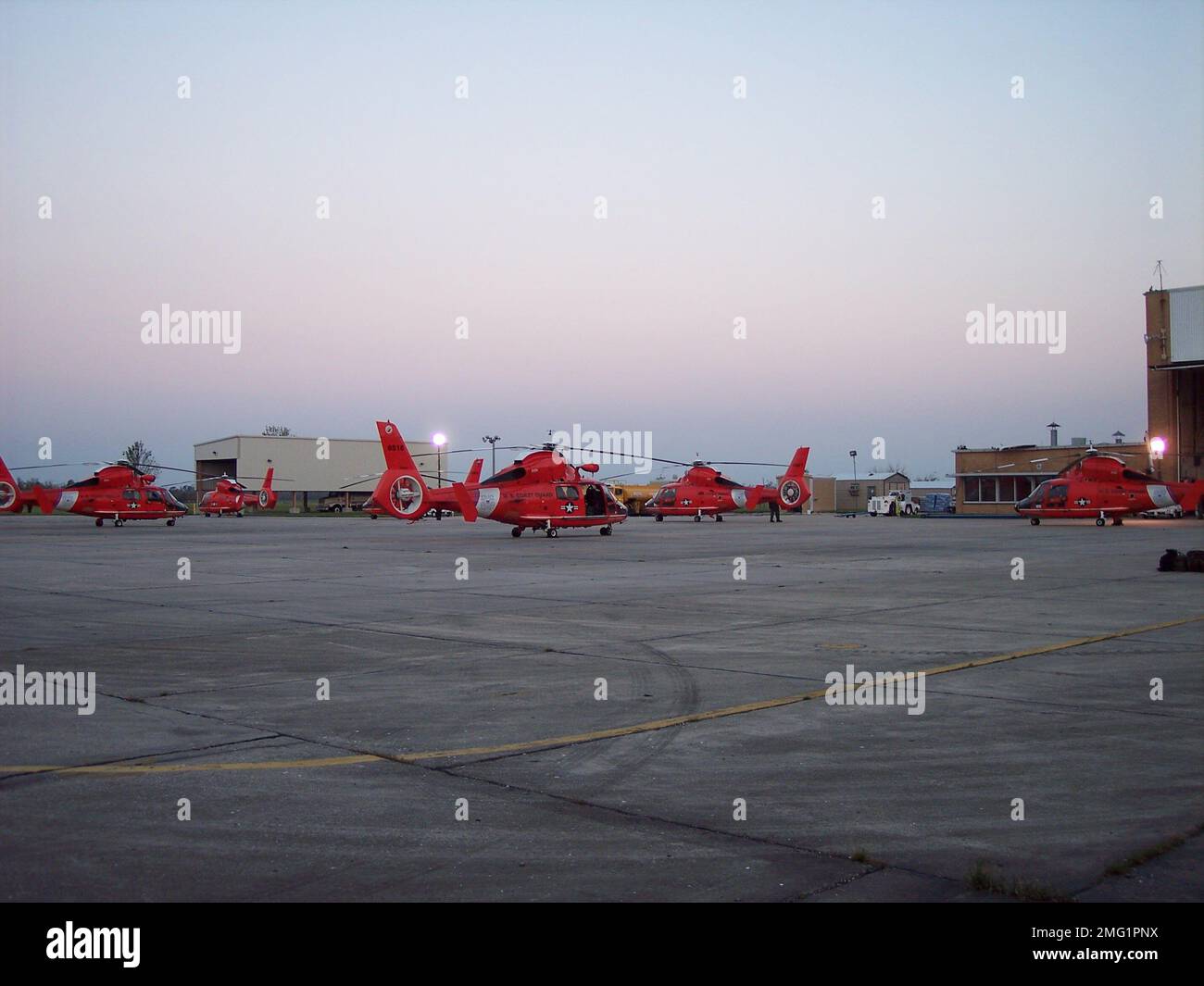 Aircrafts - HH-65 Dolphin - 26-HK-54-50. HH-65s on ramp3. Hurricane ...