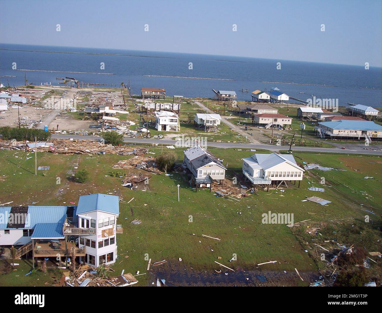 Aerial view hurricane devastation property hi-res stock photography and ...