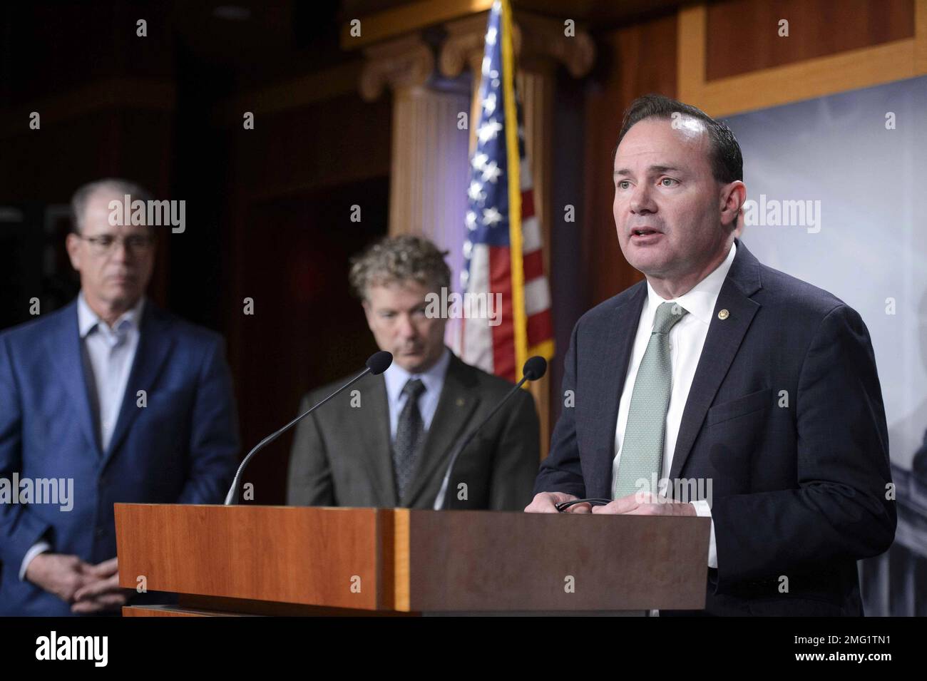 Washington, United States. 25th Jan, 2023. Sen. Mike Lee, R-UT, speaks ...