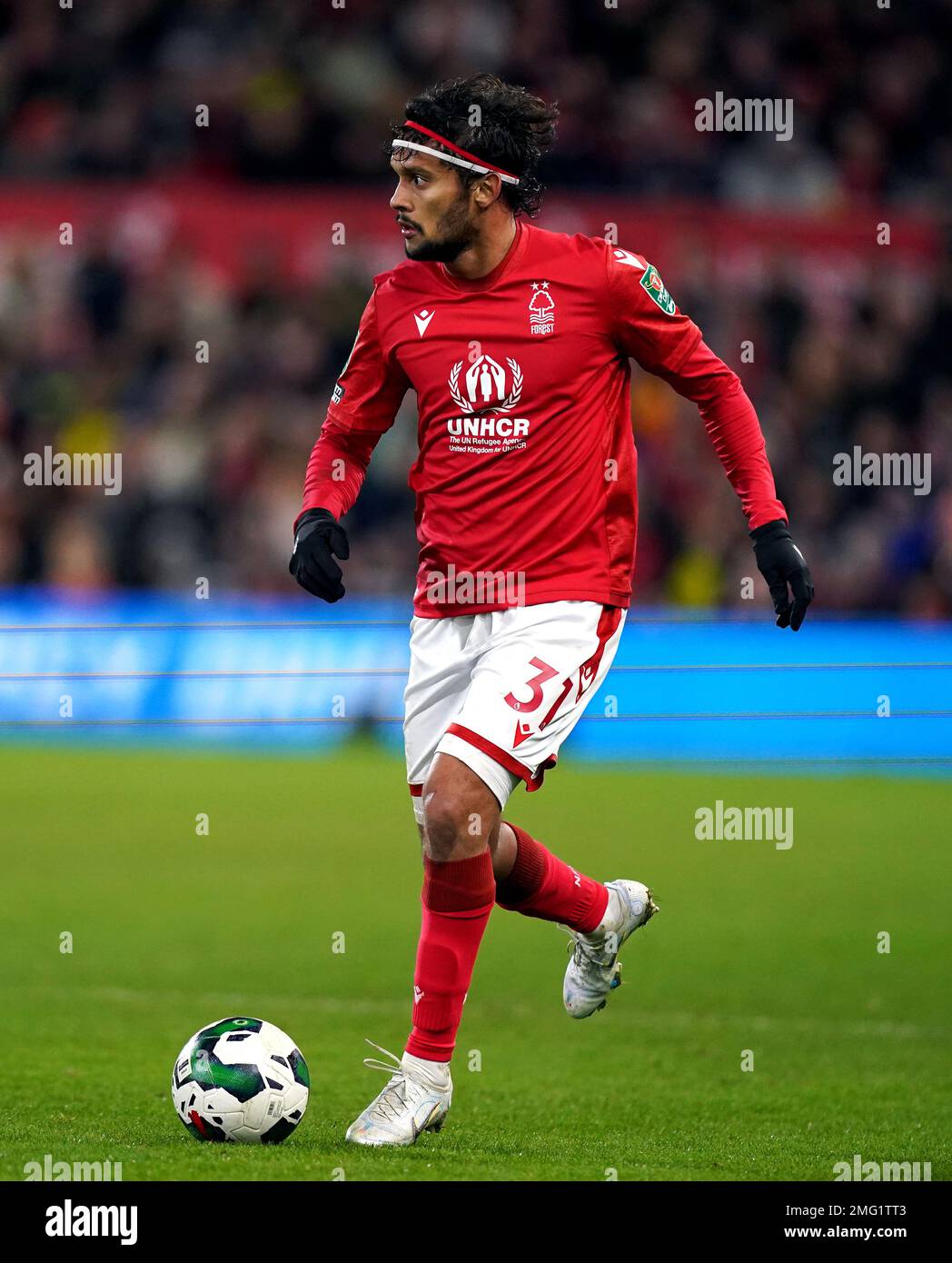 Nottingham Forest's Gustavo Scarpa during the Carabao Cup semi-final ...