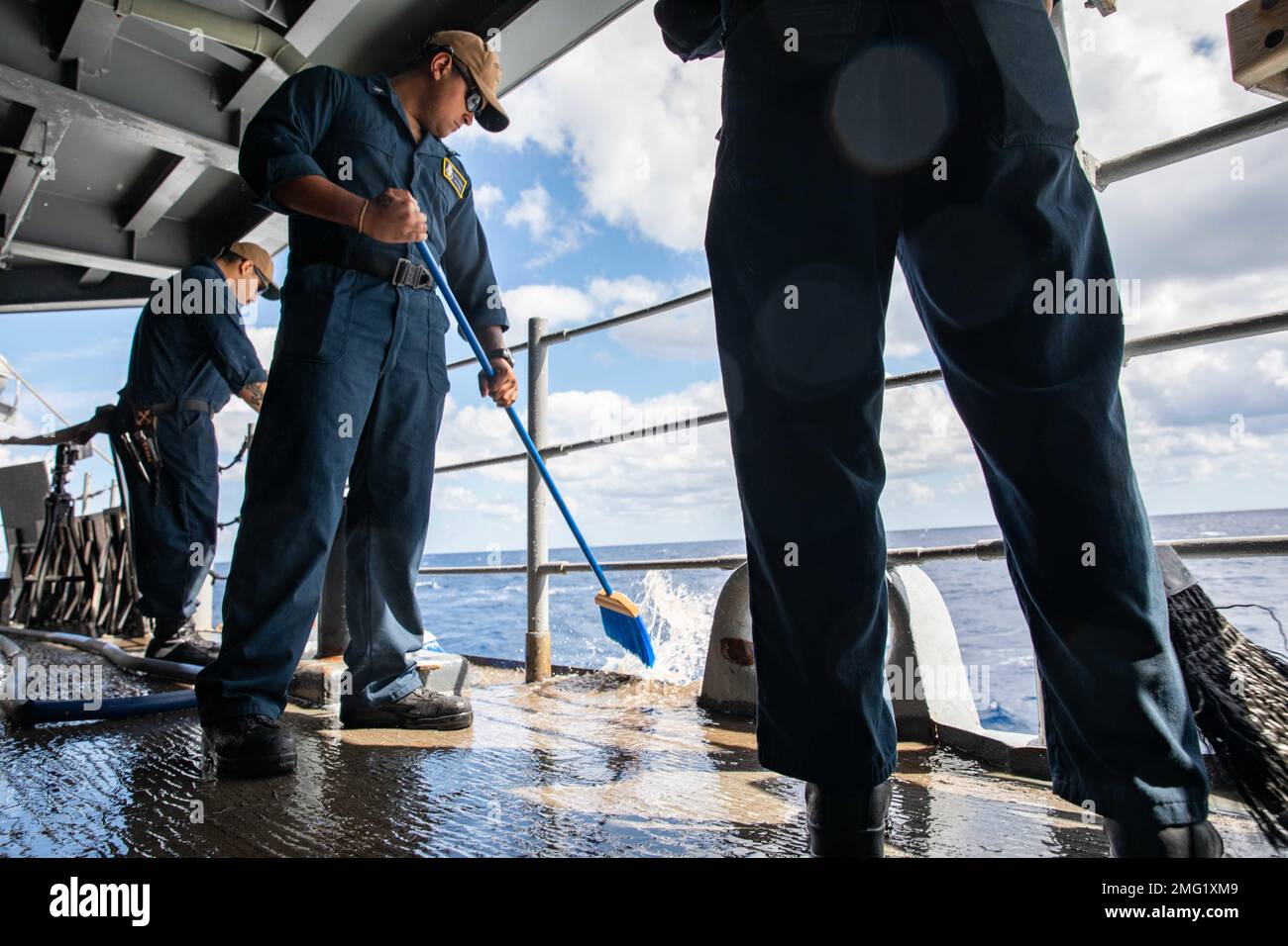 220823-N-FD648-1017 ATLANTIC OCEAN (Aug. 23, 2022) Fireman Austin ...