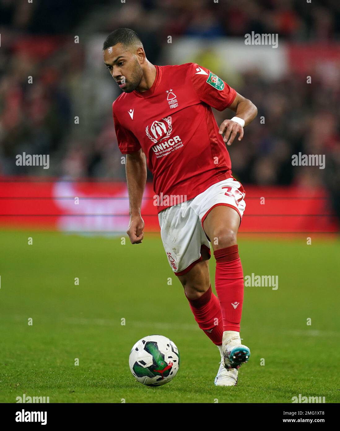 Nottingham Forest's Renan Lodi during the Carabao Cup semi-final, first ...