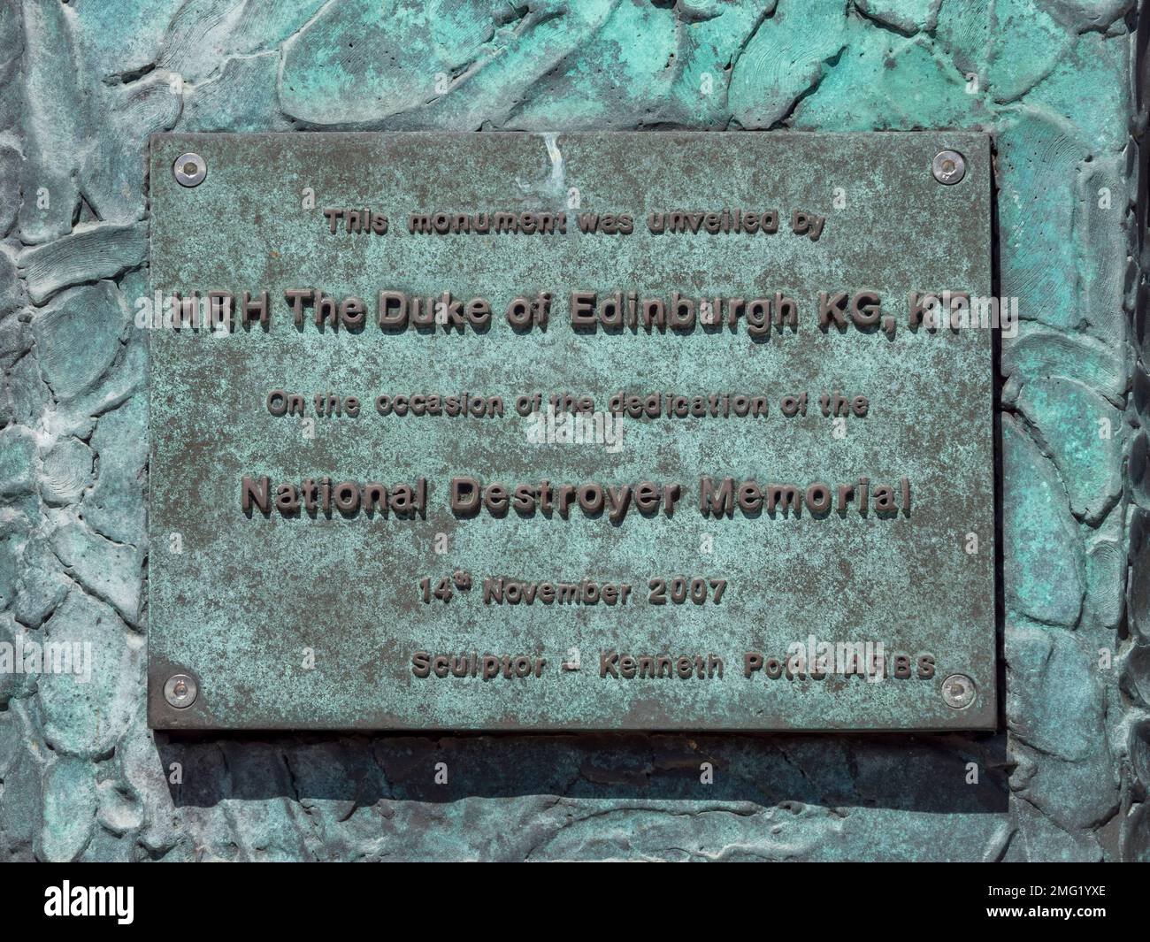 Plaque on the National Destroyer Memorial (by Kenneth Potts) , Historic ...