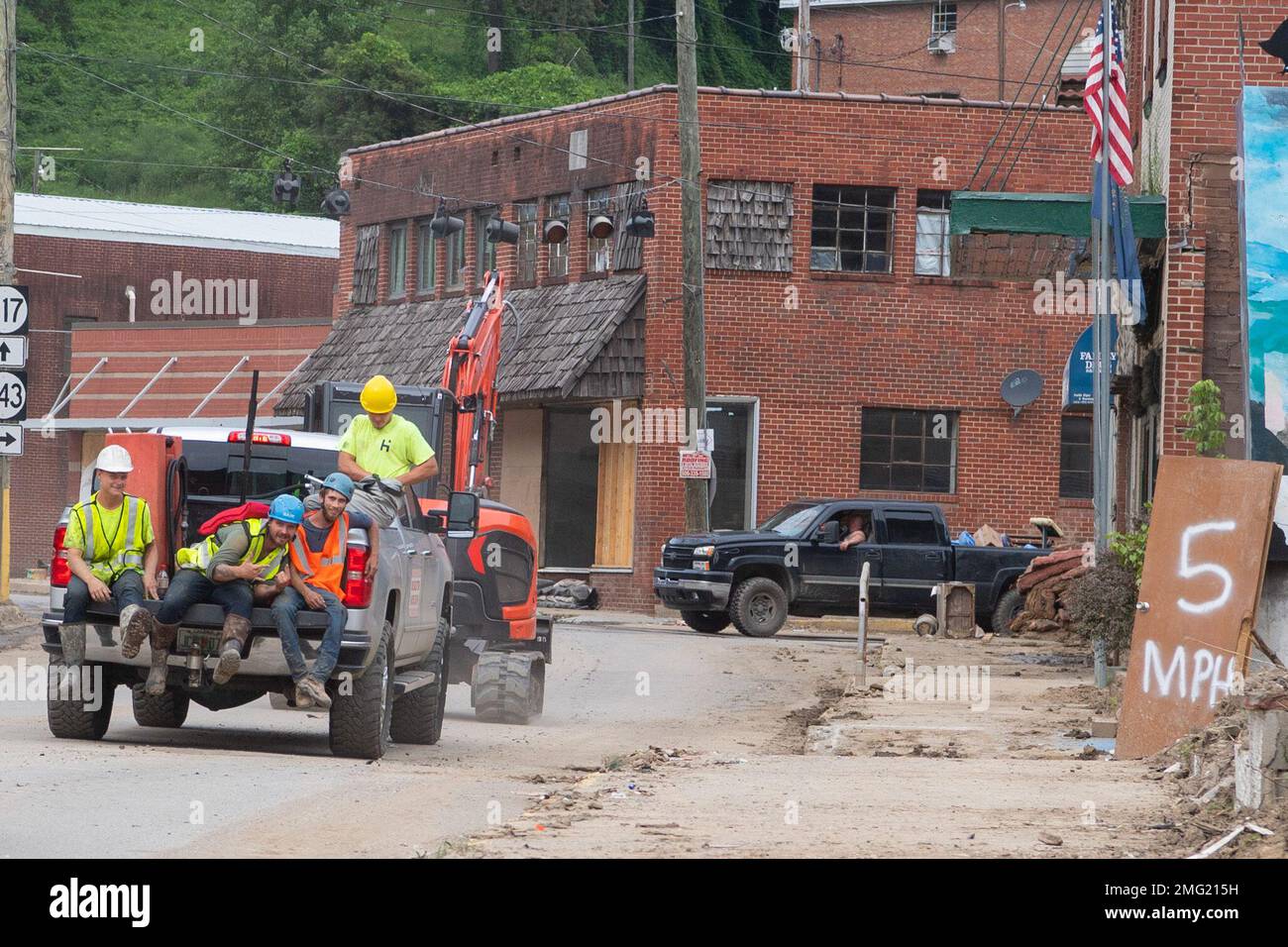 Disaster relief workers dispatched to clean damage and debris left ...