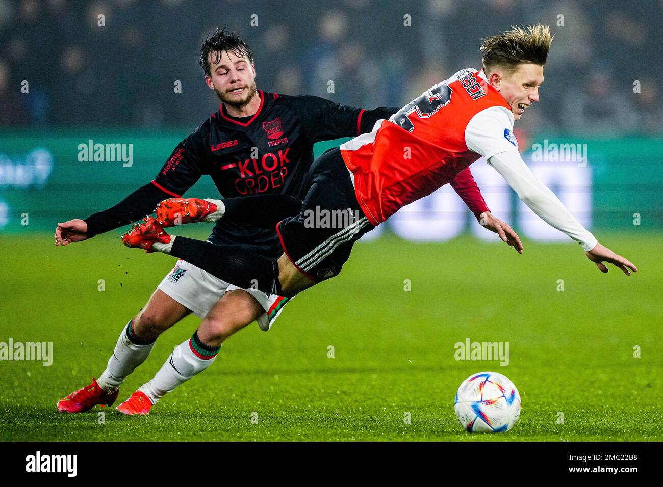 Rotterdam - Dirk Proper of NEC Nijmegen, Marcus Holmgren Pedersen of ...