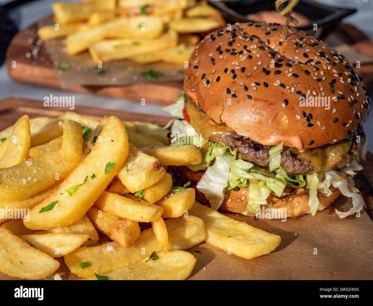 Greasy burger hi-res stock photography and images - Alamy