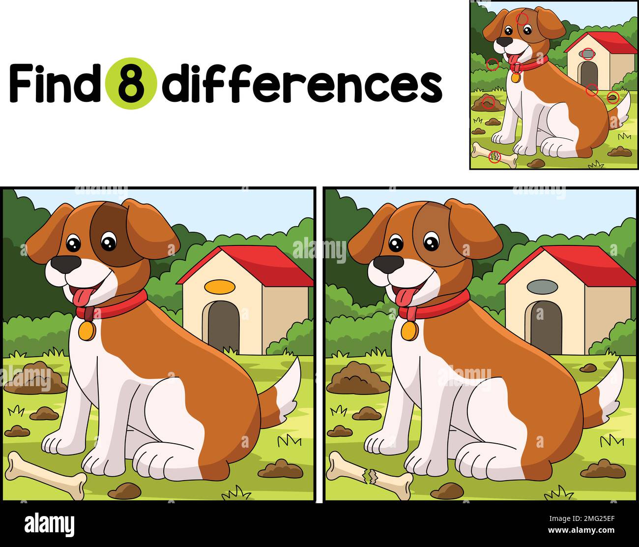 Spot the differences puzzle Cut Out Stock Images & Pictures - Alamy