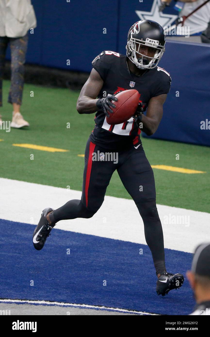 Atlanta Falcons wide receiver Calvin Ridley (18) catches a touchdown ...