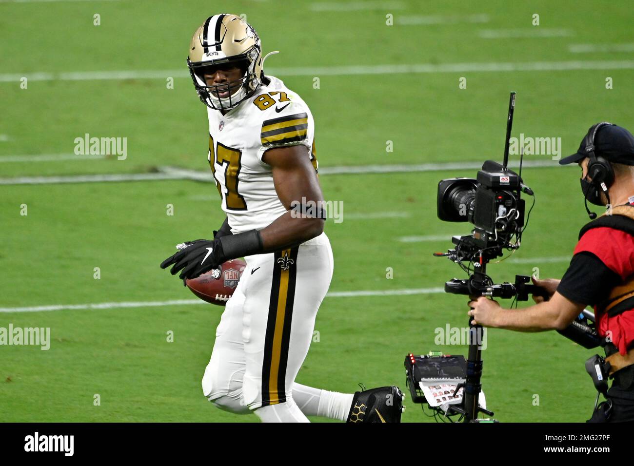 New Orleans Saints tight end Jared Cook (87) after scoring a touchdown ...