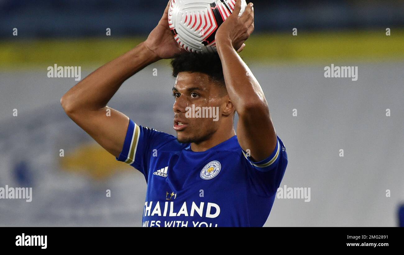 Leicester's James Justin during the English Premier League soccer match ...