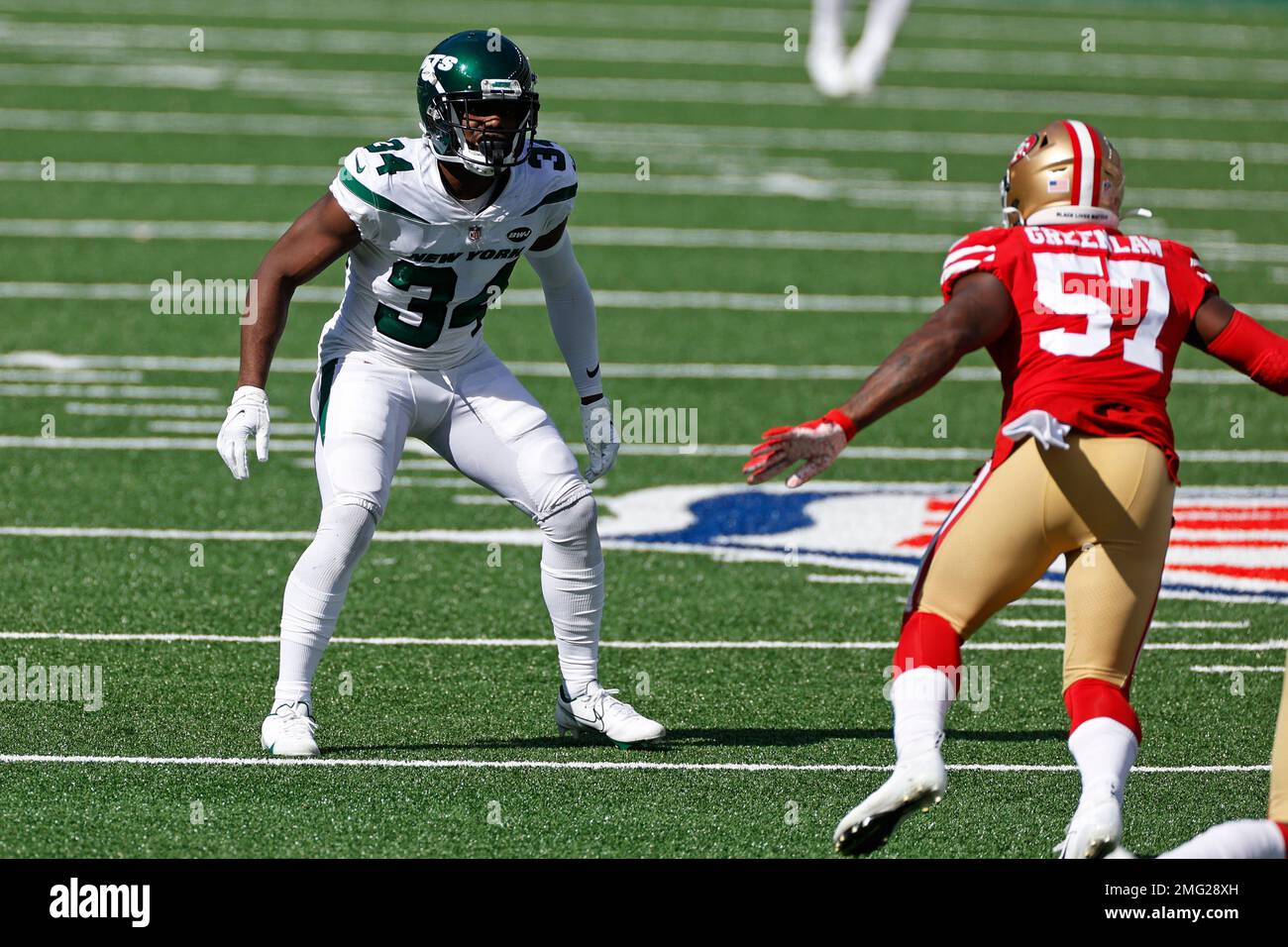 New York Jets cornerback Brian Poole (34) in action against the San ...