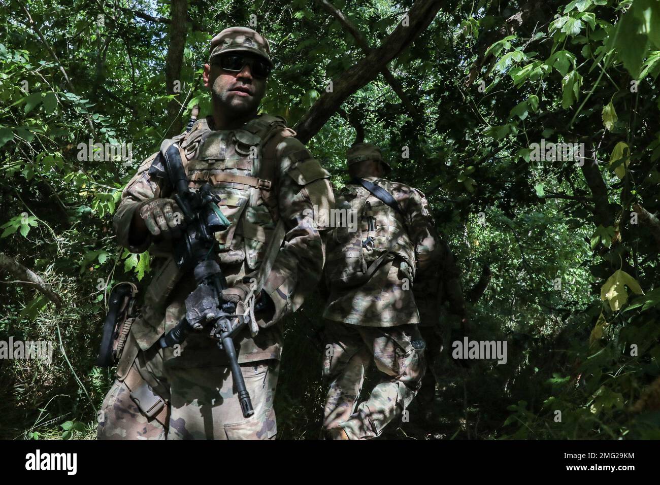 U.S. Army Sgt. Bryan Skipworth, a team leader with B Troop 2-183rd ...