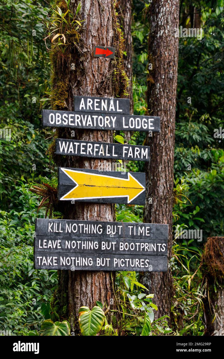 Kill Nothing But Time reads a Sign for The Arenal Observatory Lodge ...
