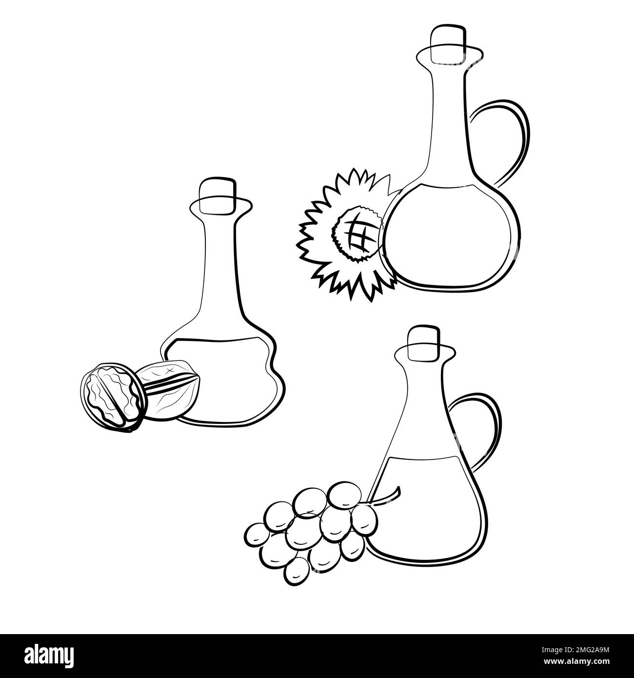 Bottle natural grape seed Stock Vector Images - Alamy