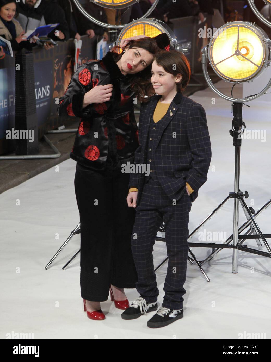 London, UK. Susan Lynch and Hardy Parkinson at The Fabelmans film ...