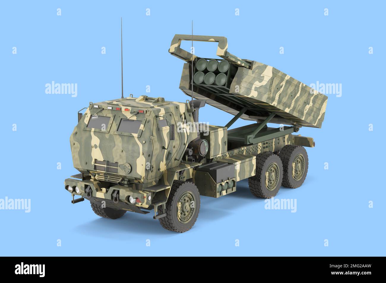 3d render mlrs himars High Mobility Artillery Rocket System land leases ...