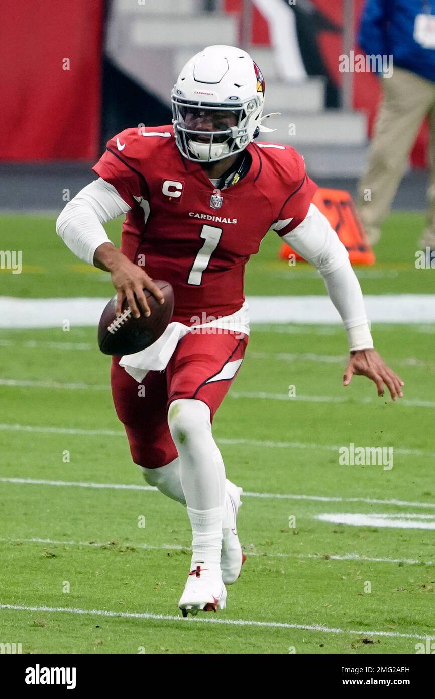 Arizona Cardinals quarterback Kyler Murray (1) during an NFL football ...