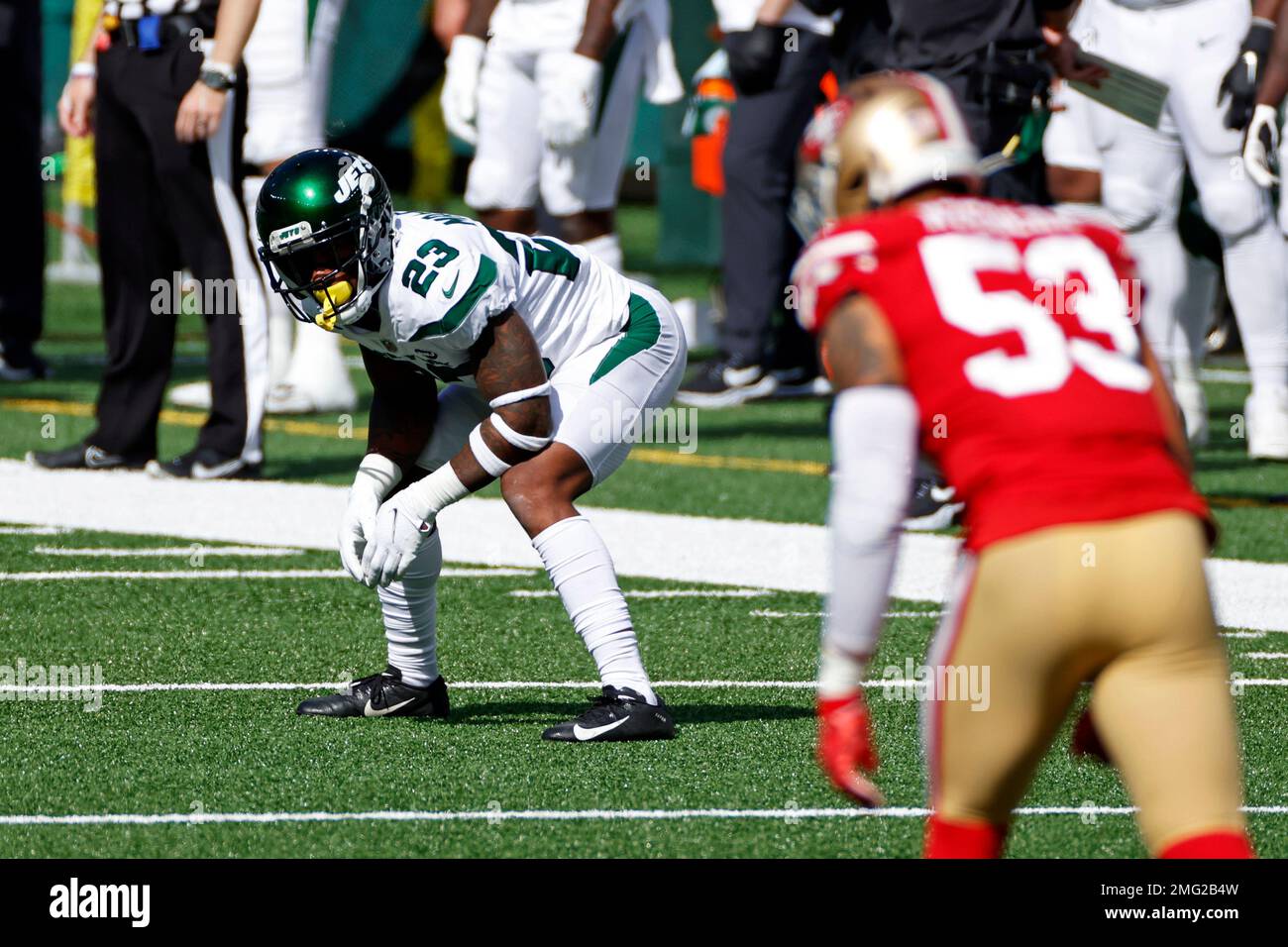 New York Jets cornerback Arthur Maulet (23) in action against the San ...