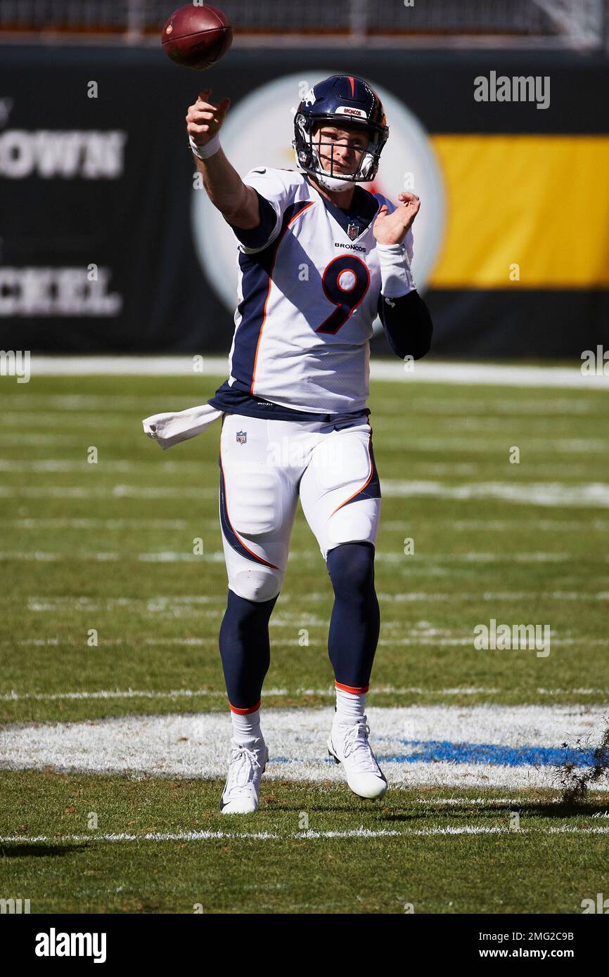 Denver Broncos quarterback Jeff Driskel (9) in action against ...