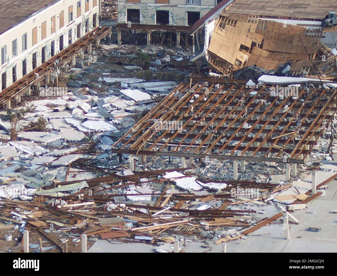 Aftermath - Miscellaneous - Aerial - 26-HK-49-79. aerial view of debris ...