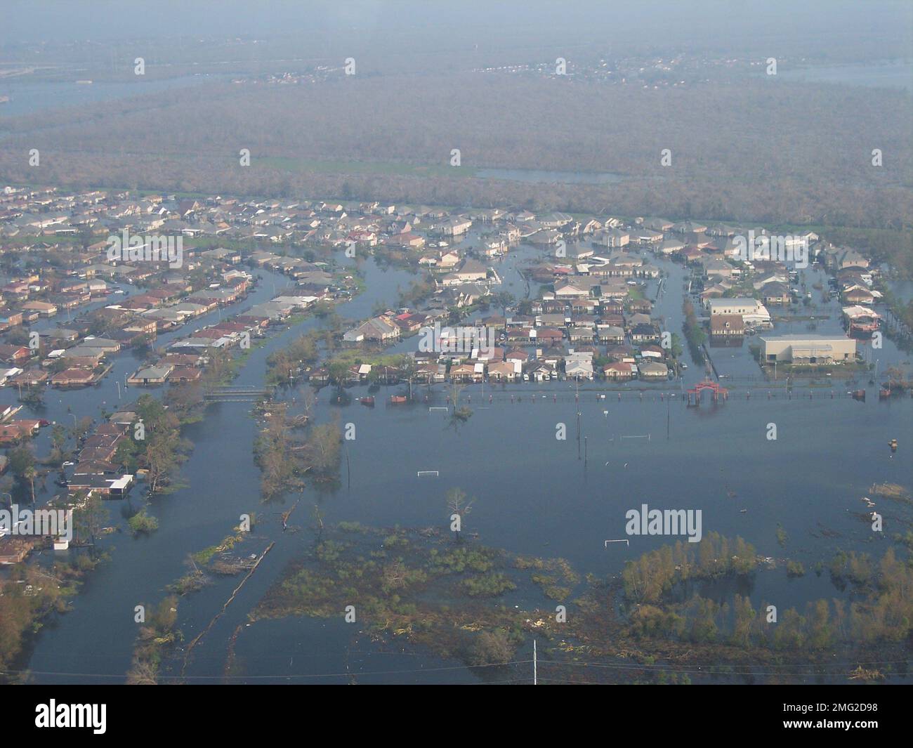 Aftermath - Flooding - Miscellaneous - 26-HK-36-416. wide aerial shot ...