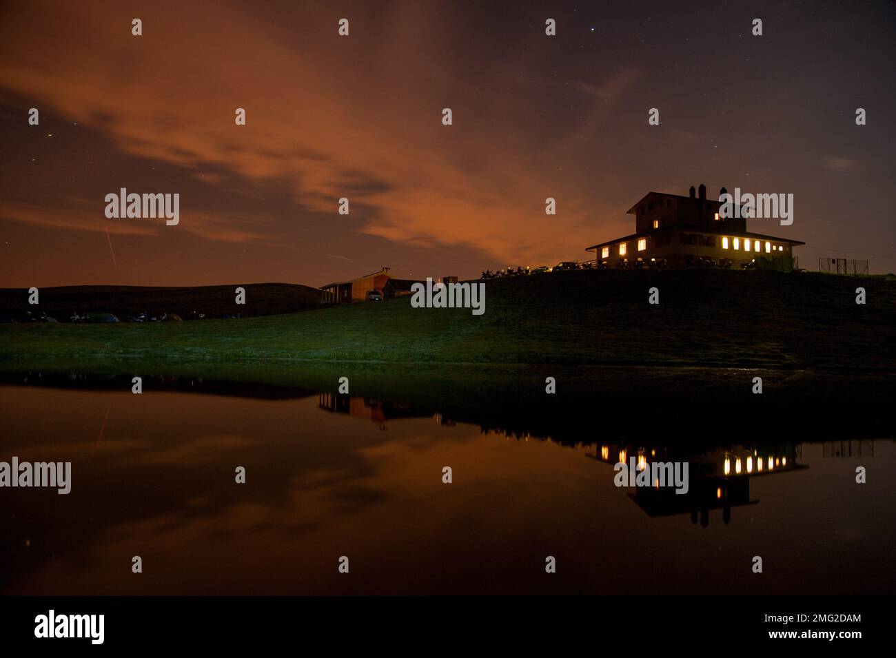 Mystic mood at the mountain lake hi-res stock photography and images ...