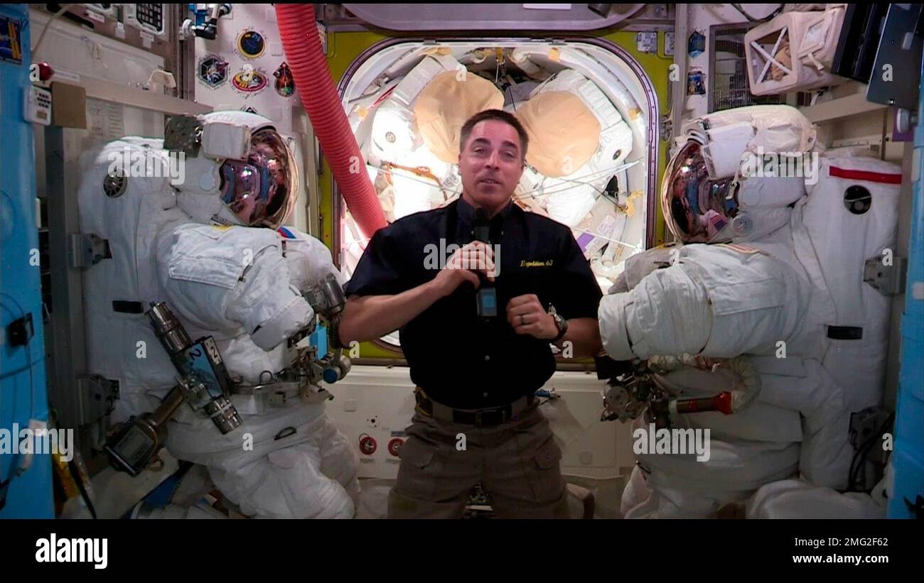 NASA astronaut Christopher Cassidy speaks from the International Space ...