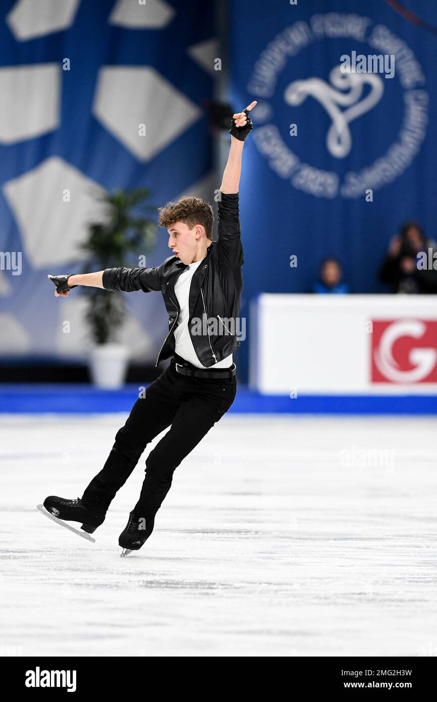 Espoo, Finland. 25th Jan, 2023. Lukas BRITSCHGI (SUI), during Men Short ...