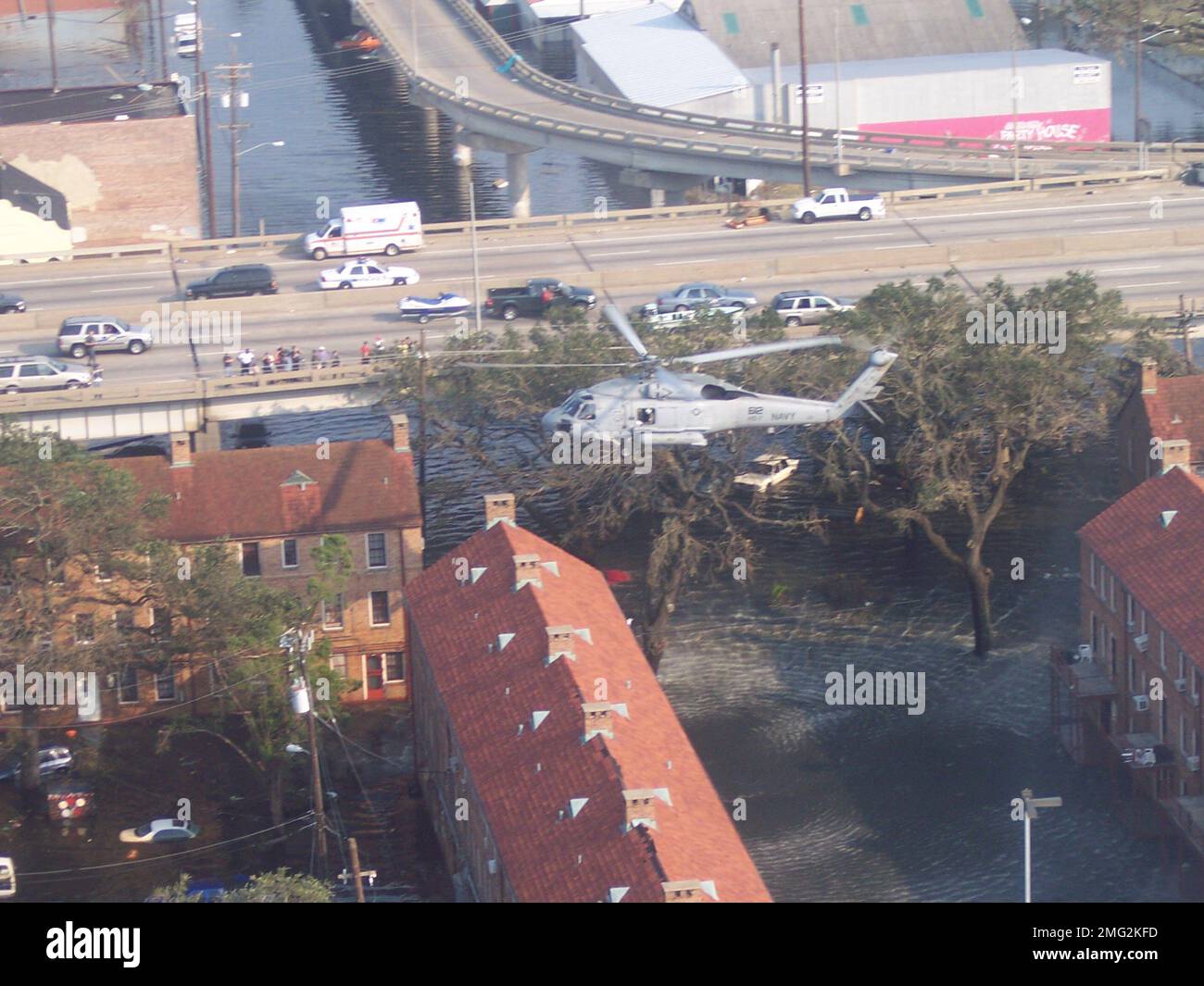 Flooded highway helicopter hi-res stock photography and images - Alamy