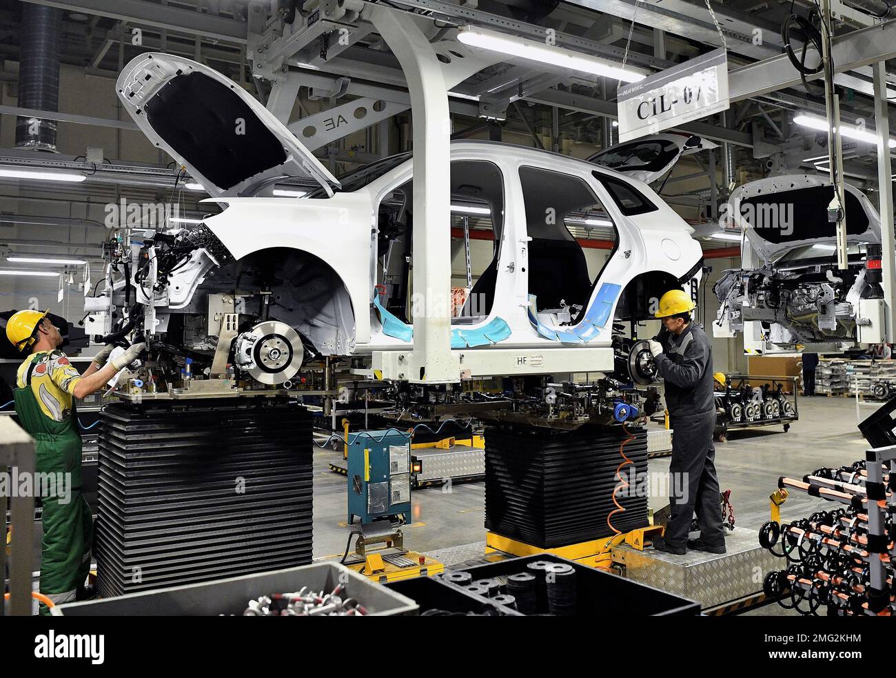 Ceremony of release of the 100,000th anniversary car at the Haval plant ...