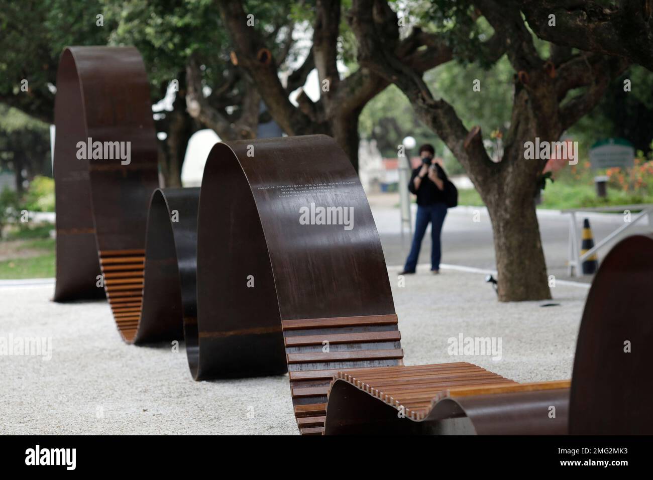 A memorial for COVID-19 victims called the Infinity Memorial stands at ...