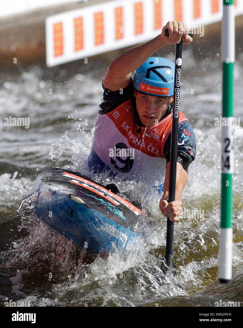 Czech Republic's Lukas Rohan competes to place second during the men's ...