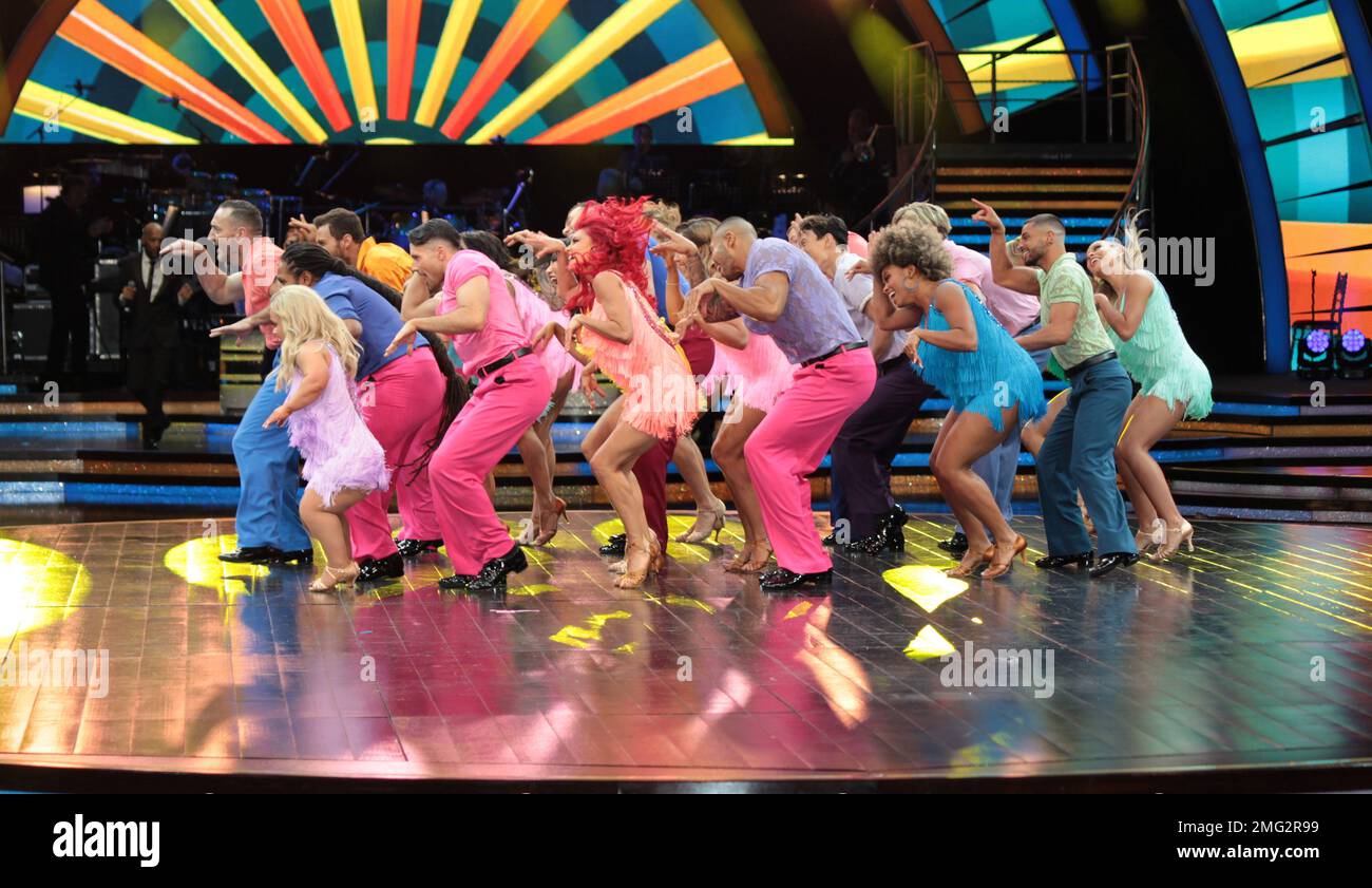 Birmingham. West Midlands. UK. Janette Manrara (yellow dress) with ...