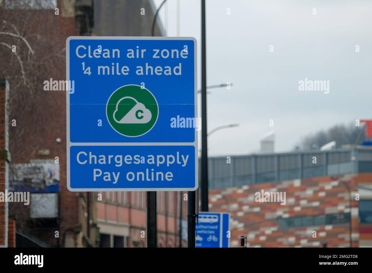 Sheffield Clean Air Zone comes into force on 27th February 2023 Stock Photo - Alamy
