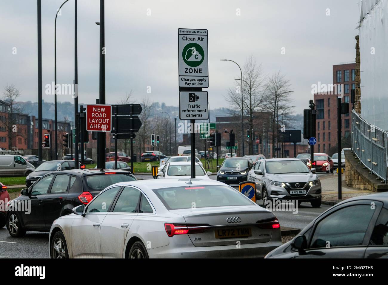 Sheffield Clean Air Zone comes into force on 27th February 2023 Stock ...
