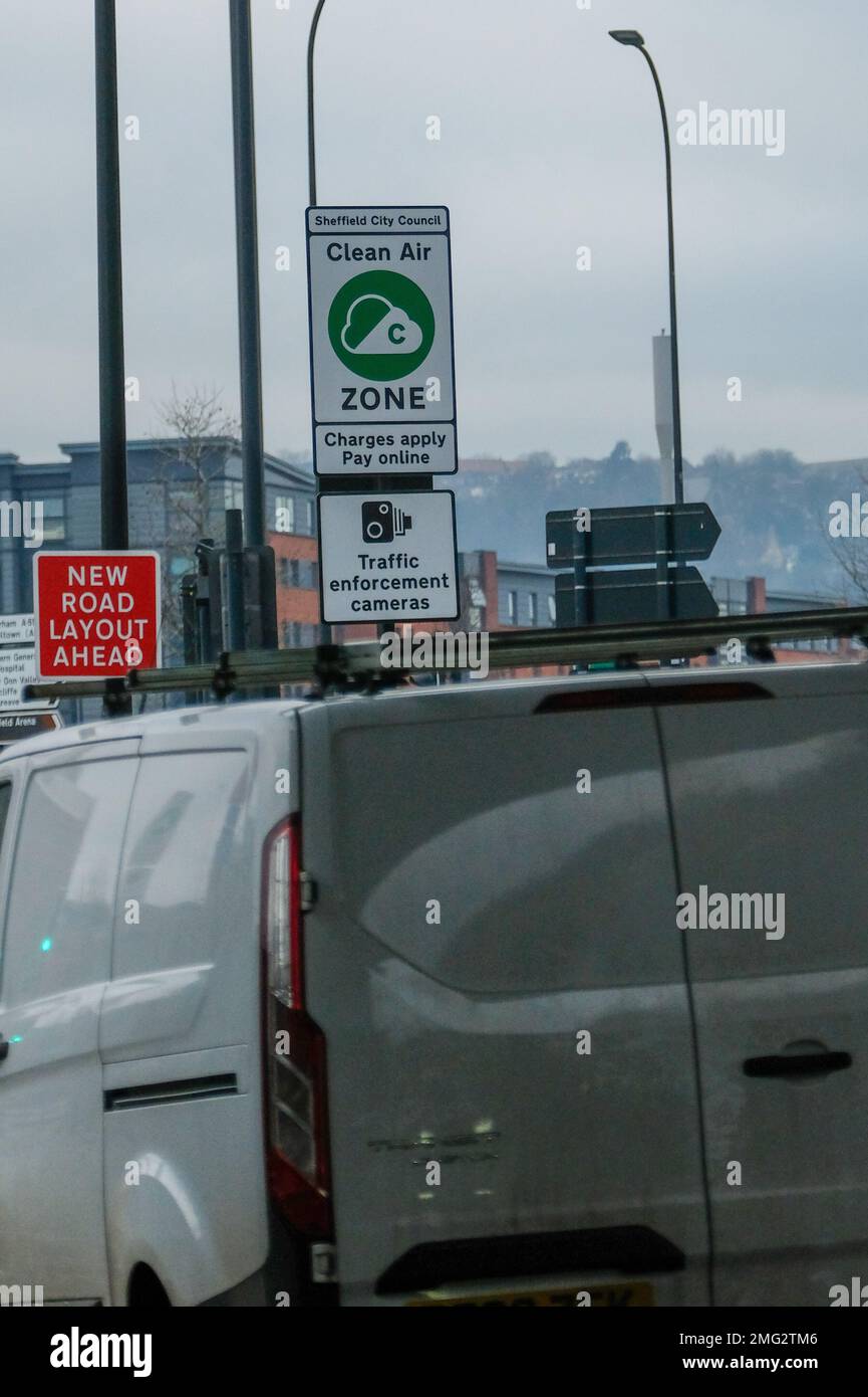 Sheffield Clean Air Zone comes into force on 27th February 2023 Stock ...