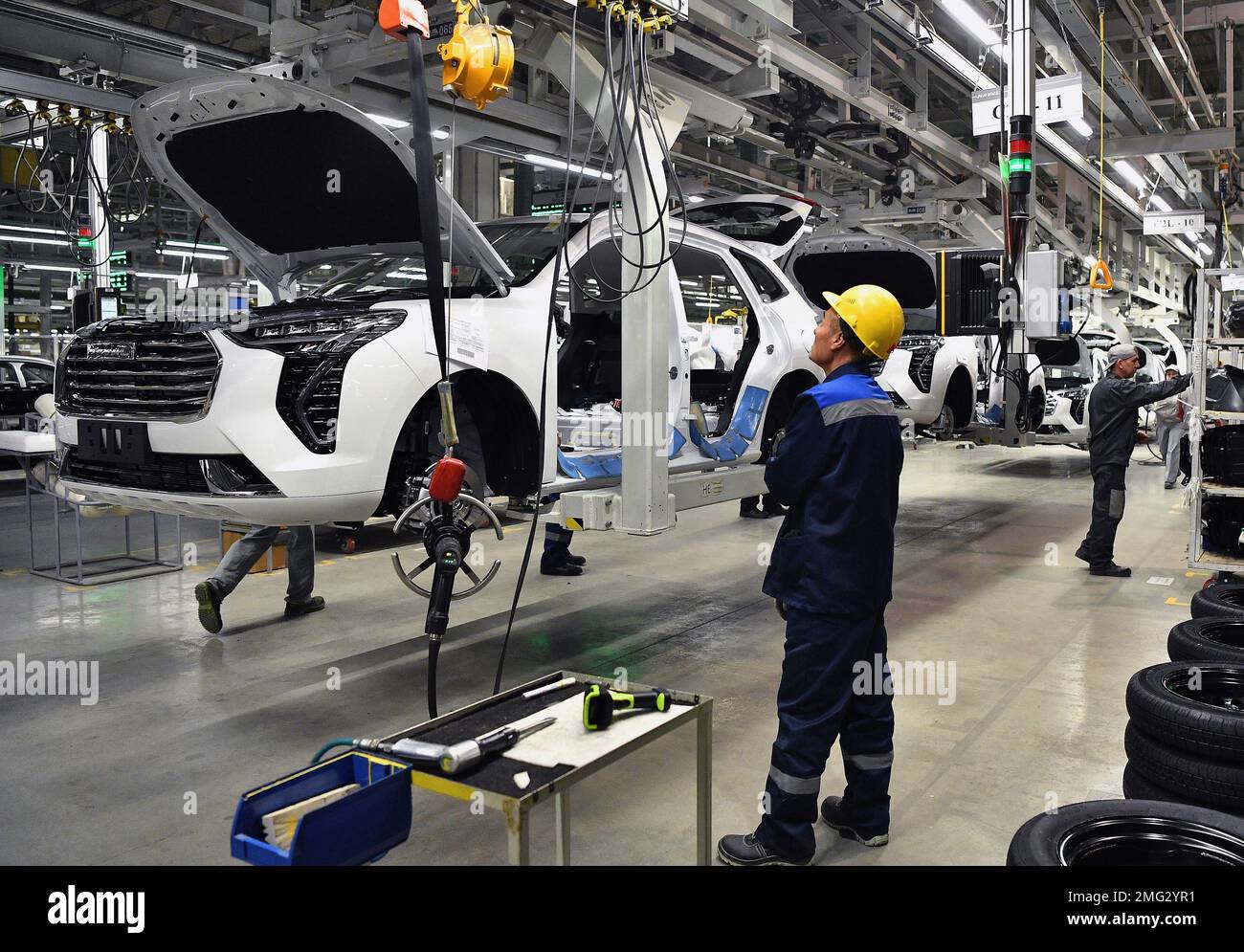 Ceremony of release of the 100,000th anniversary car at the Haval plant ...
