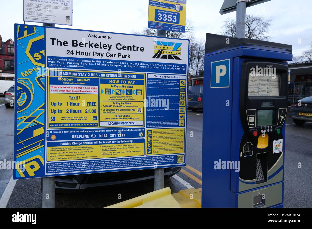 Excel Parking signs and machines in place at The Berkeley Centre on ...