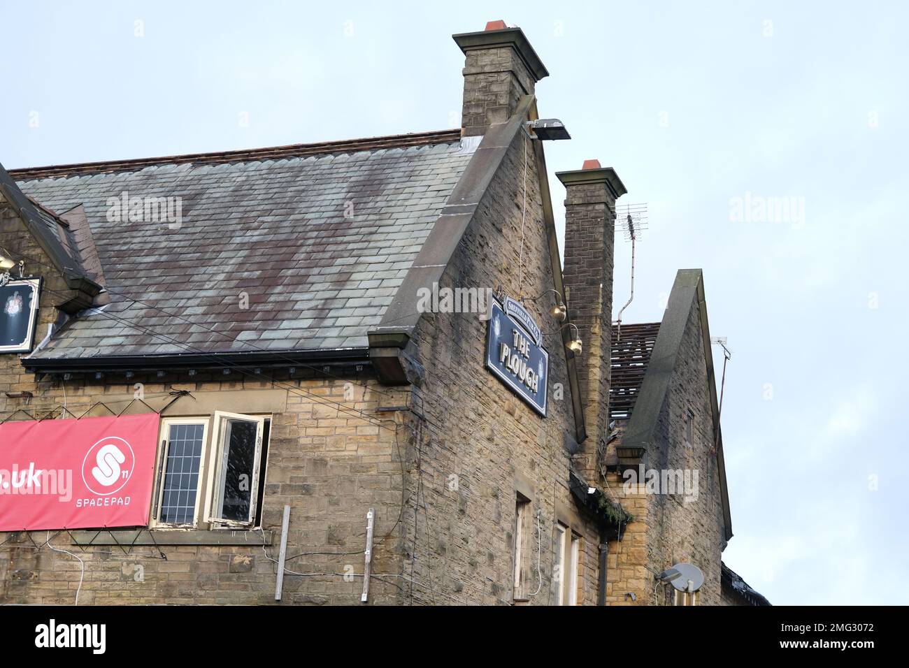 Historic pub The Plough being demolished on Sandygate Road in Sheffield ...