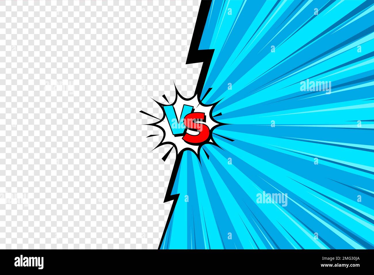 Cartoon comic background with blank place for your design. Fight versus ...