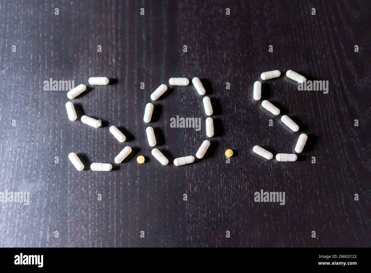 Top view sos signal hi-res stock photography and images - Alamy